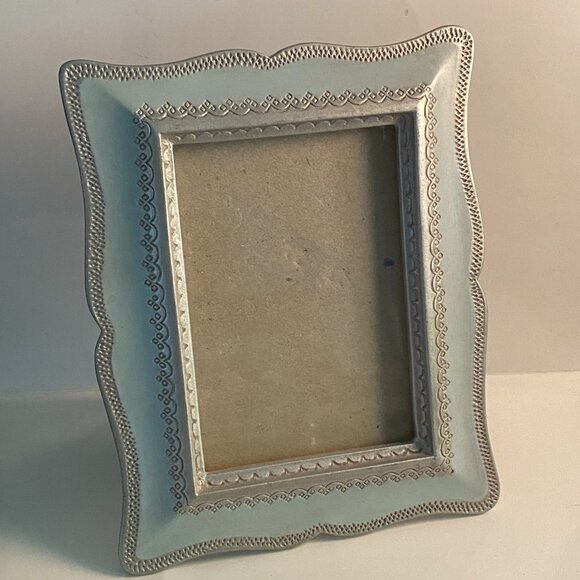 Accents | Vintage Pale Blue And Silver Frame For 3x5 Photo | Poshmark